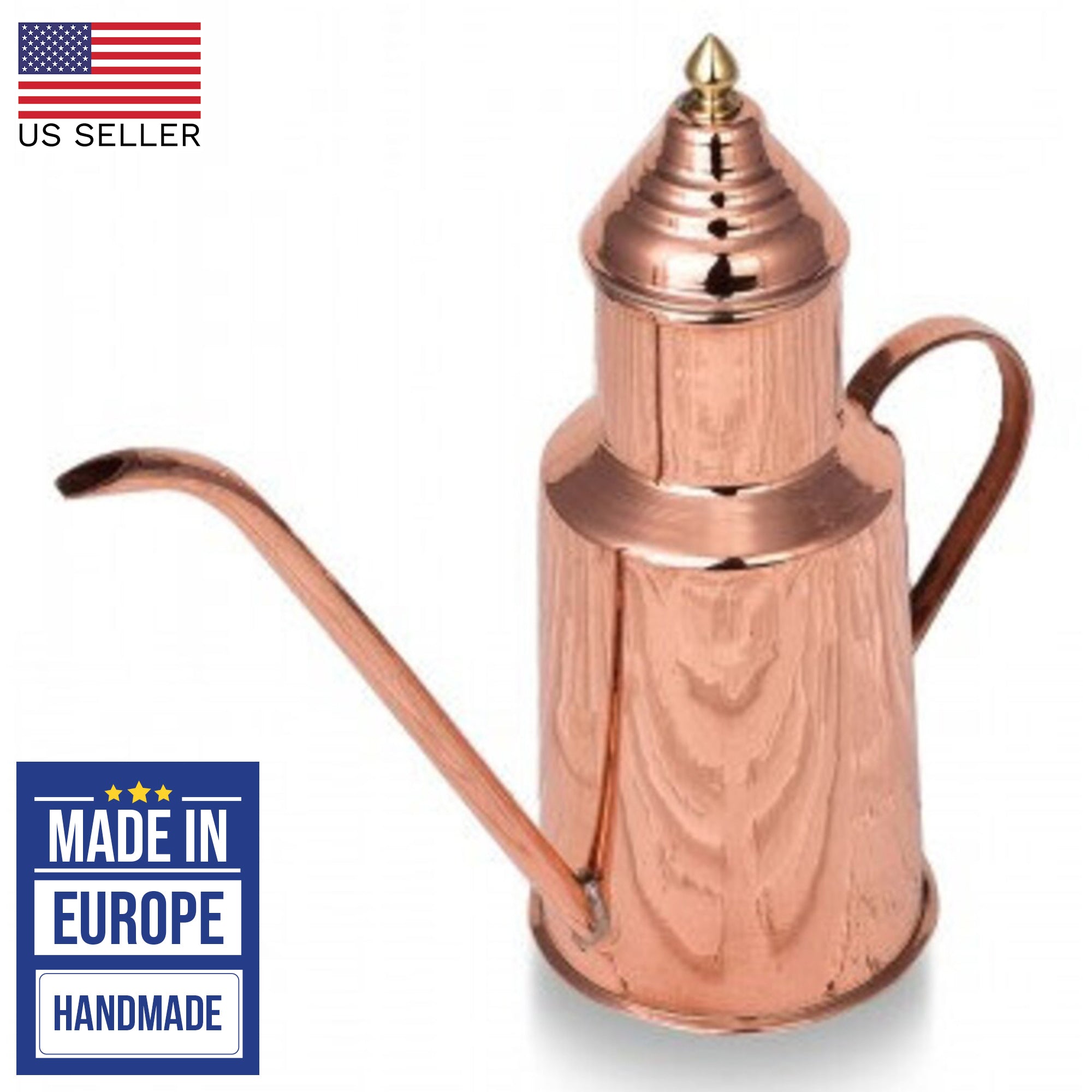 Turkish Copper Oil Bottle Dispenser, 17 Oz – HAKAN