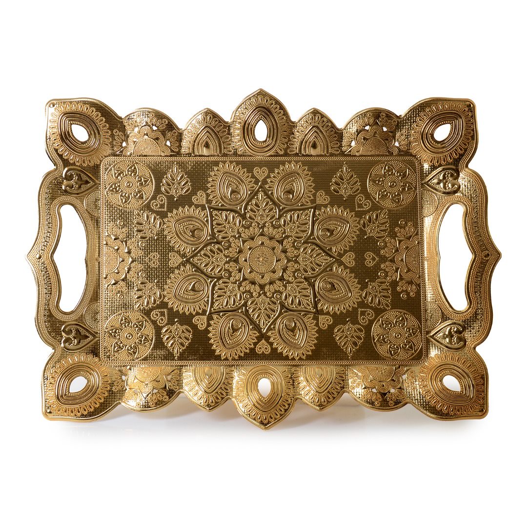 Decorative Tray with Raised Edges, Serving Tray – HAKAN