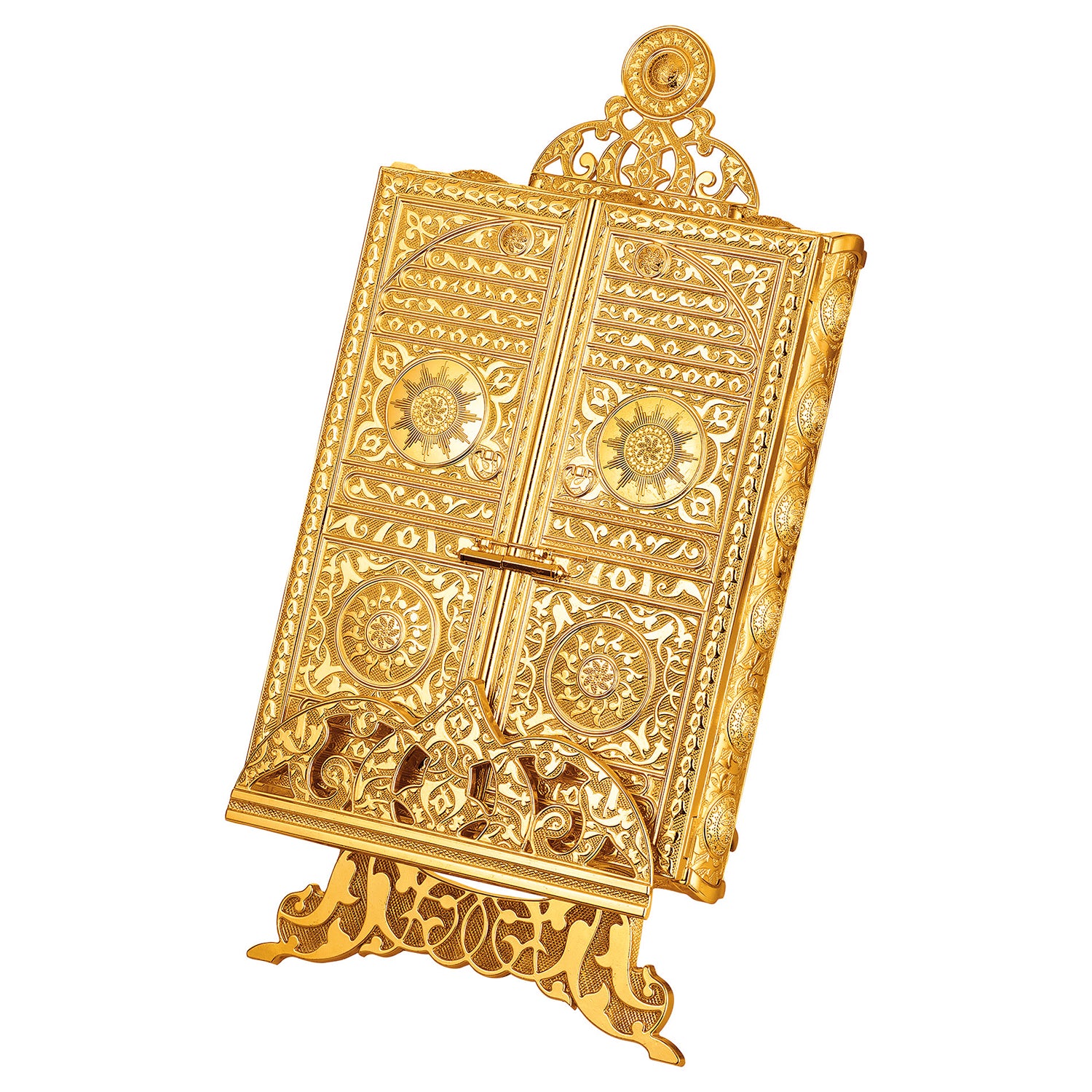 Luxury Metal Quran Box with Stand, Islamic Gift Box – HAKAN