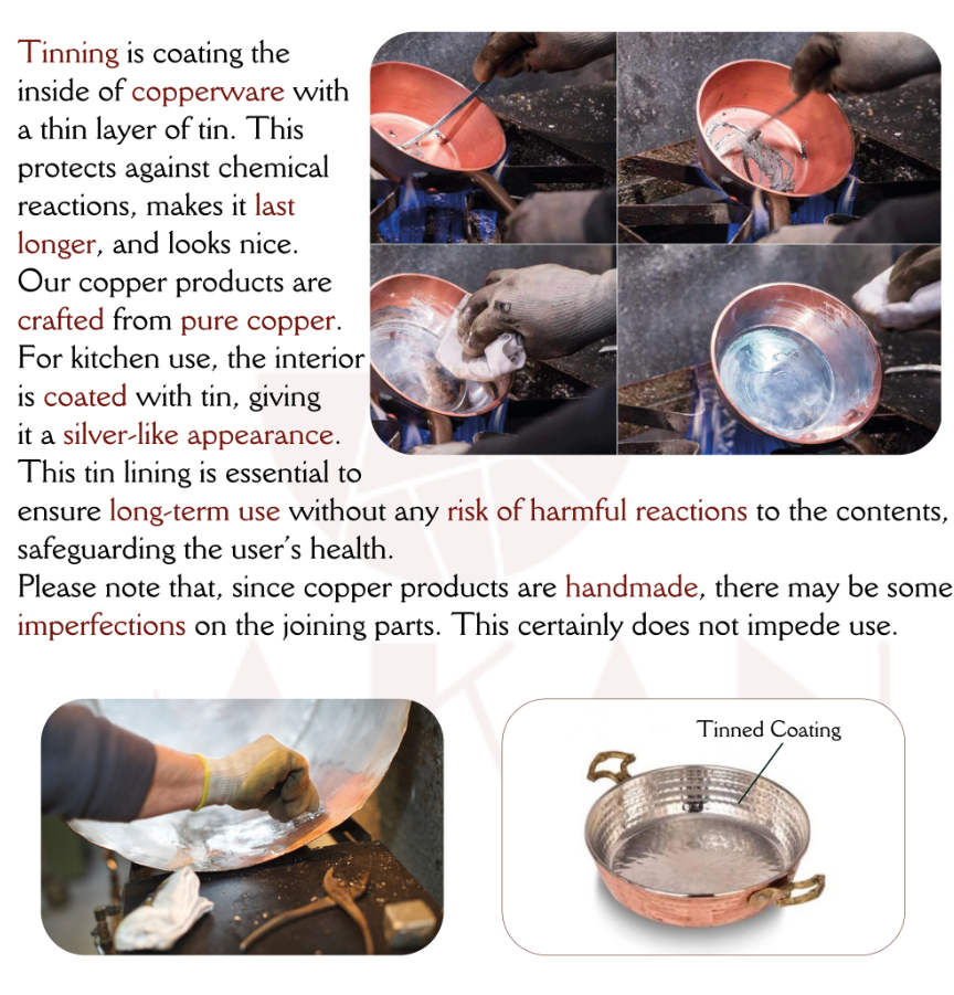 Handmade Multipurpose Copper Cookware with Handle – HAKAN