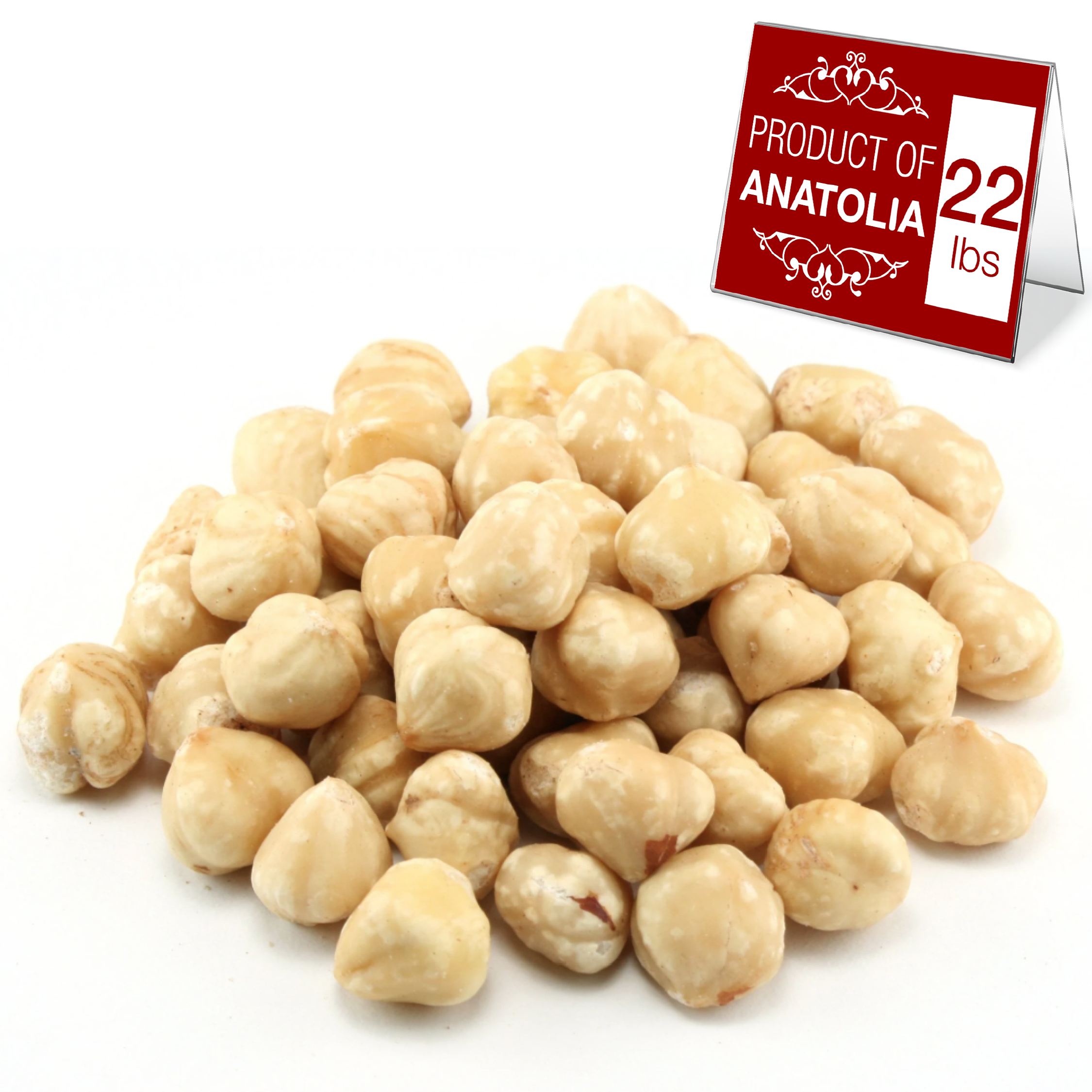 Hakan Roasted Hazelnuts Unsalted, Bulk Hazelnuts 22 lbs in Vacuum Pack ...