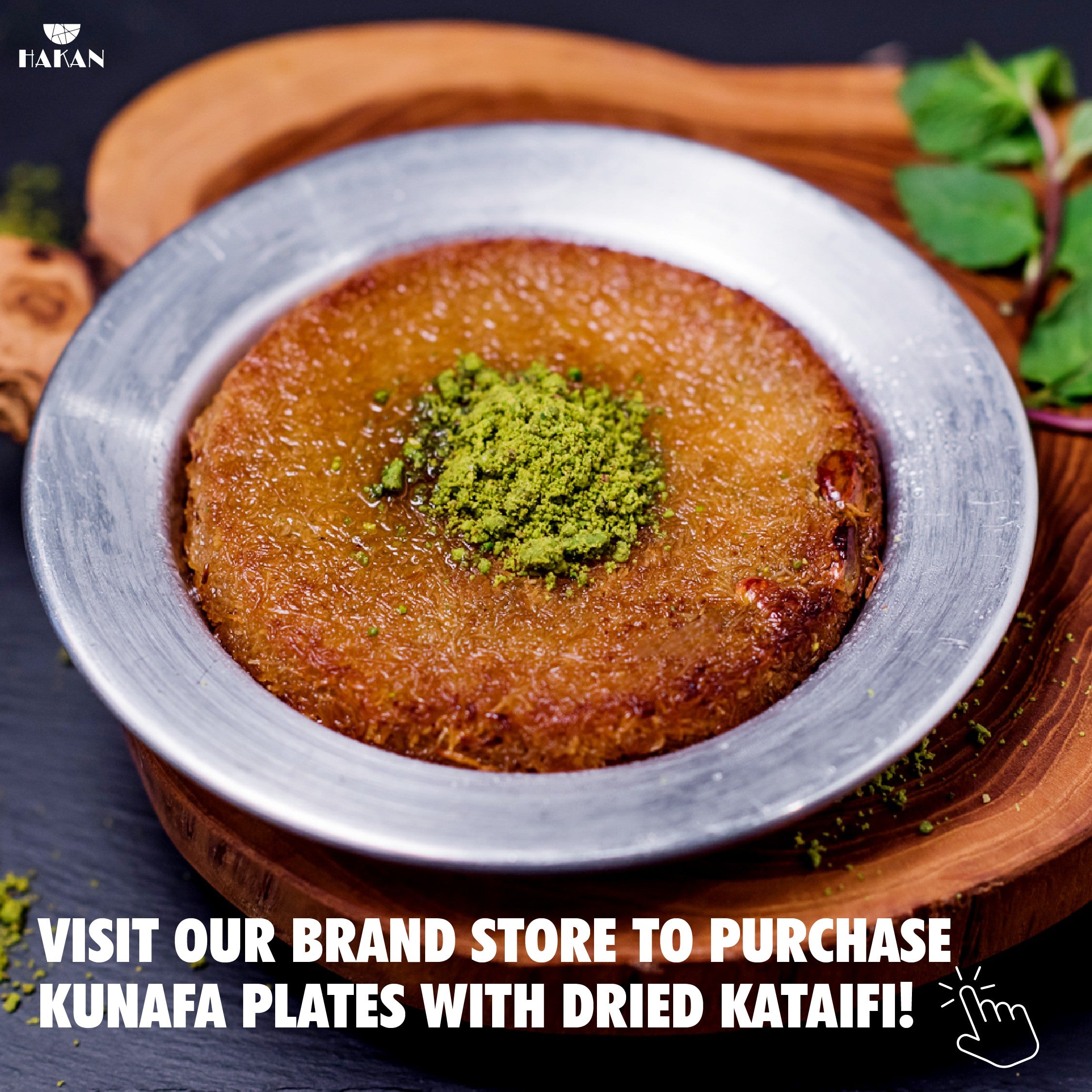 Hakan Kunafa Serving Plates, Aluminum Pan Set – HAKAN