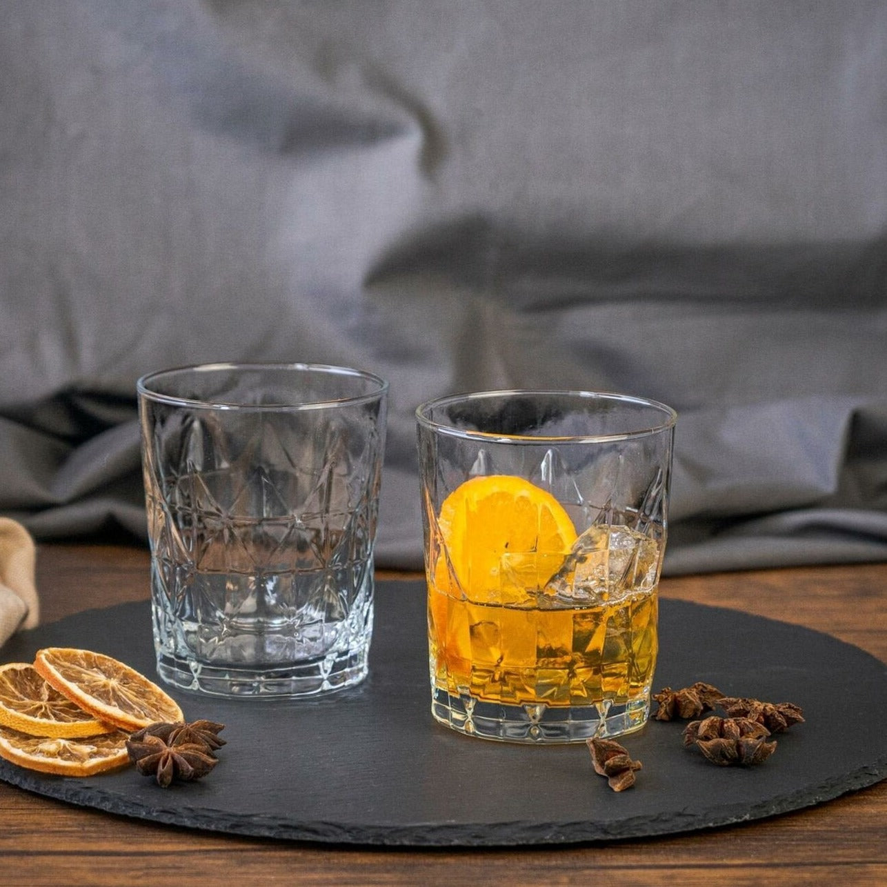 Lav Stemless Vodkha and Scotch Glassware, 6 Pcs – HAKAN
